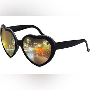 Accessories | New Heart Sunglasses Heart Effect Diffraction Glasses ...